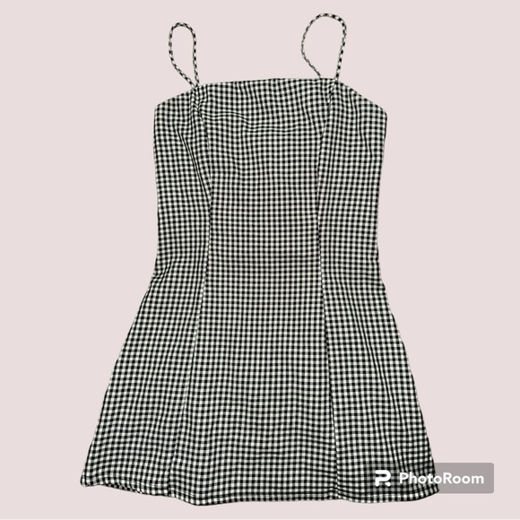 Luna Chix | Dresses | Black White Plaid Mini Dress | Poshmark